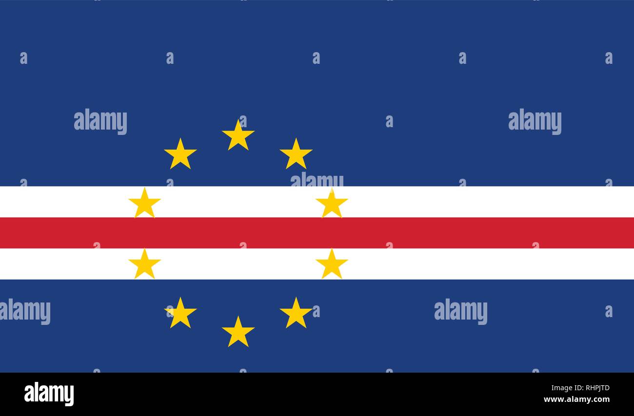 Vector Image of Cape Verde Flag. Based on the official and exact Cape ...