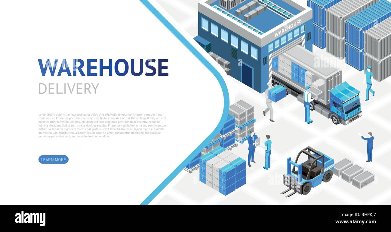 Isometric design of warehouse Stock Vector Image & Art - Alamy