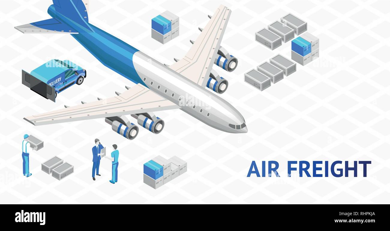 Air freight delivery poster Stock Vector Image & Art - Alamy