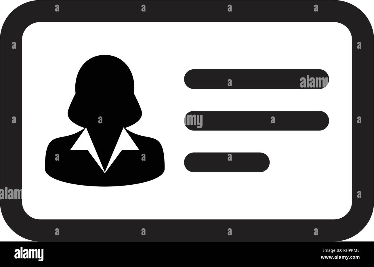 Contact icon vector female user person profile avatar symbol with ...