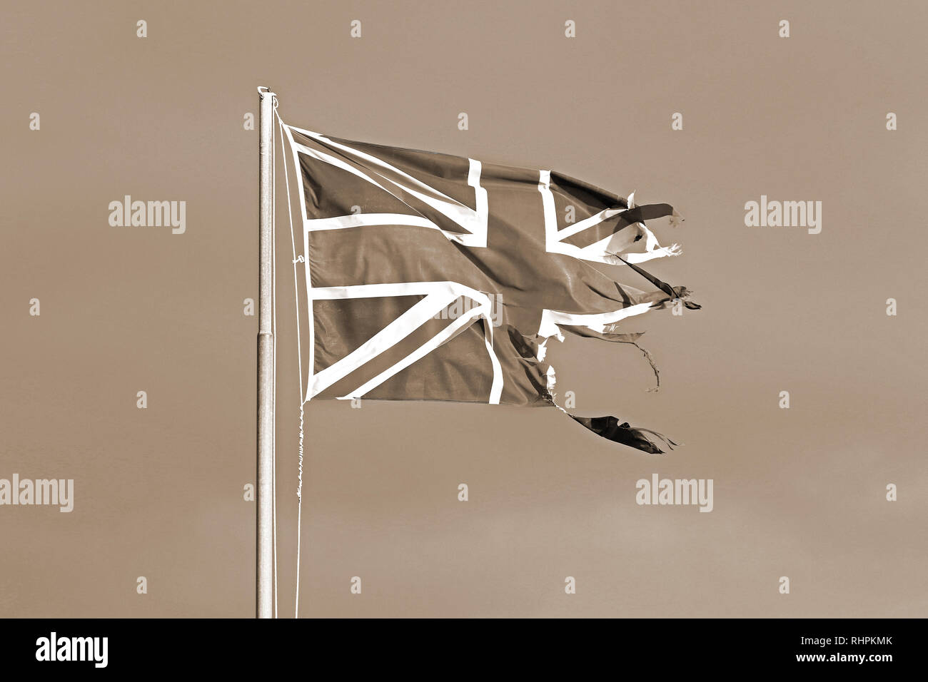 Tattered British Union Jack Flag High Resolution Stock Photography and ...