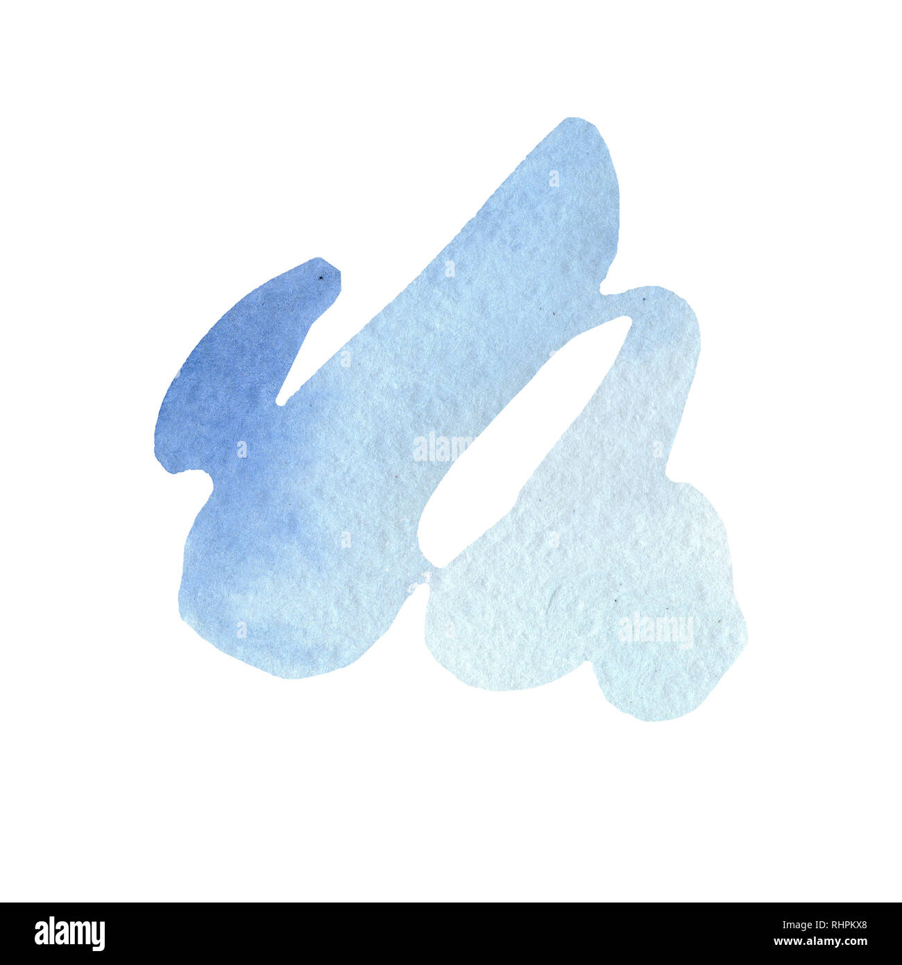 Abstract watercolor paper splash shapes isolated drawing. Illustration ...