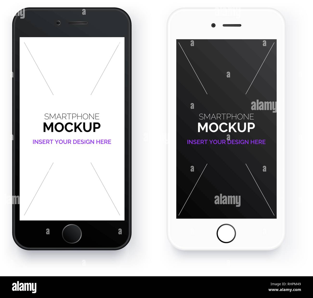 Mock up empty screen Cut Out Stock Images & Pictures - Alamy