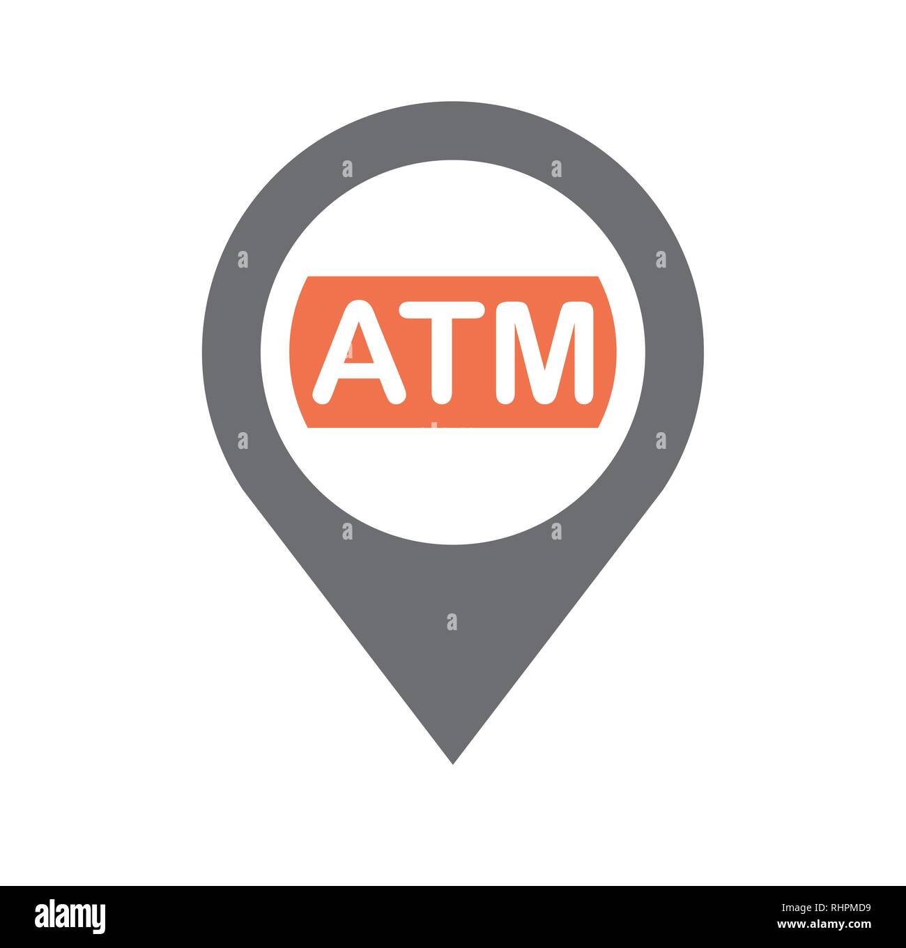 Checkpoint ATM icon on white background for graphic and web design ...