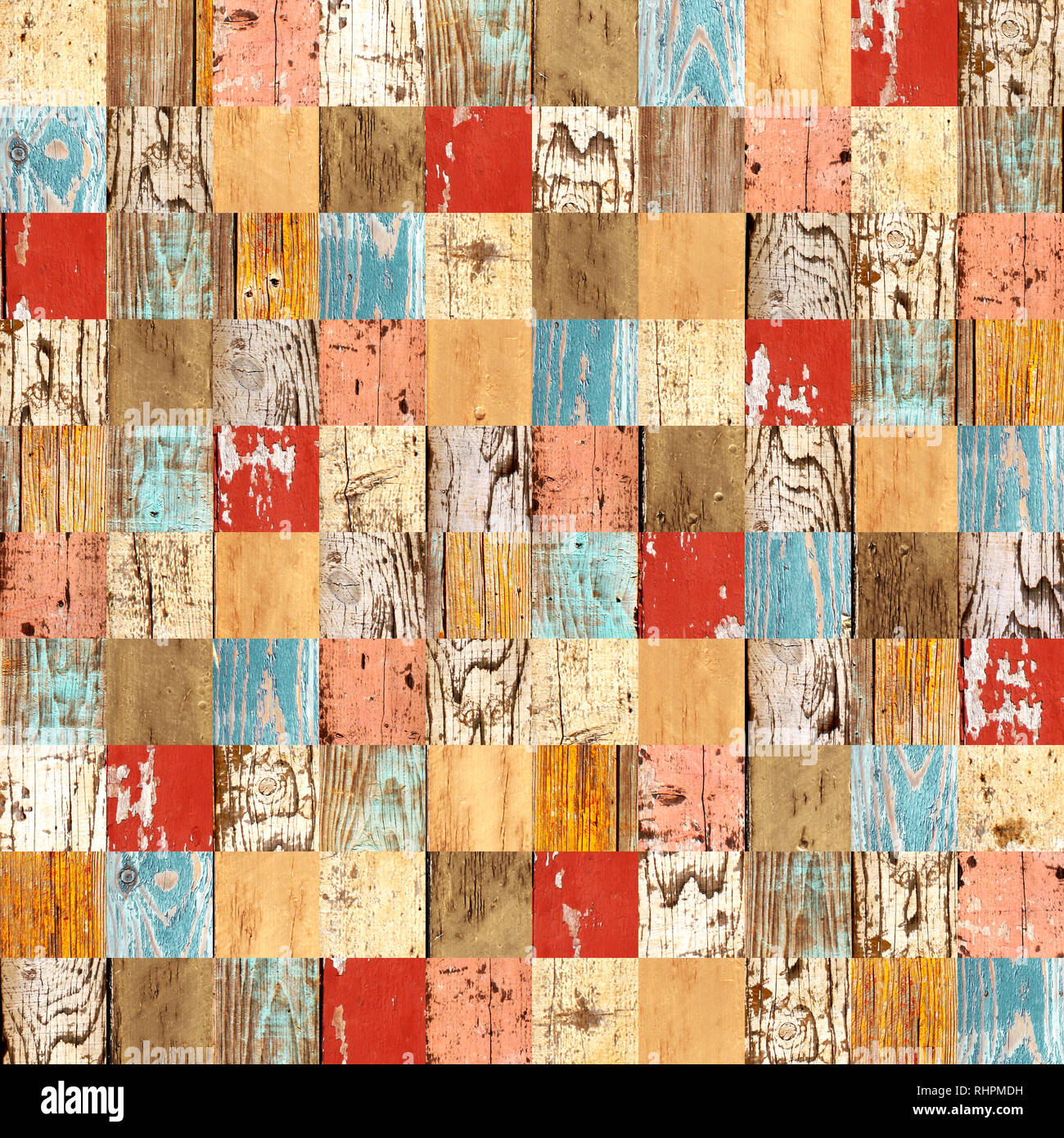 Seamless background with wooden patterns of different colors. Endless ...