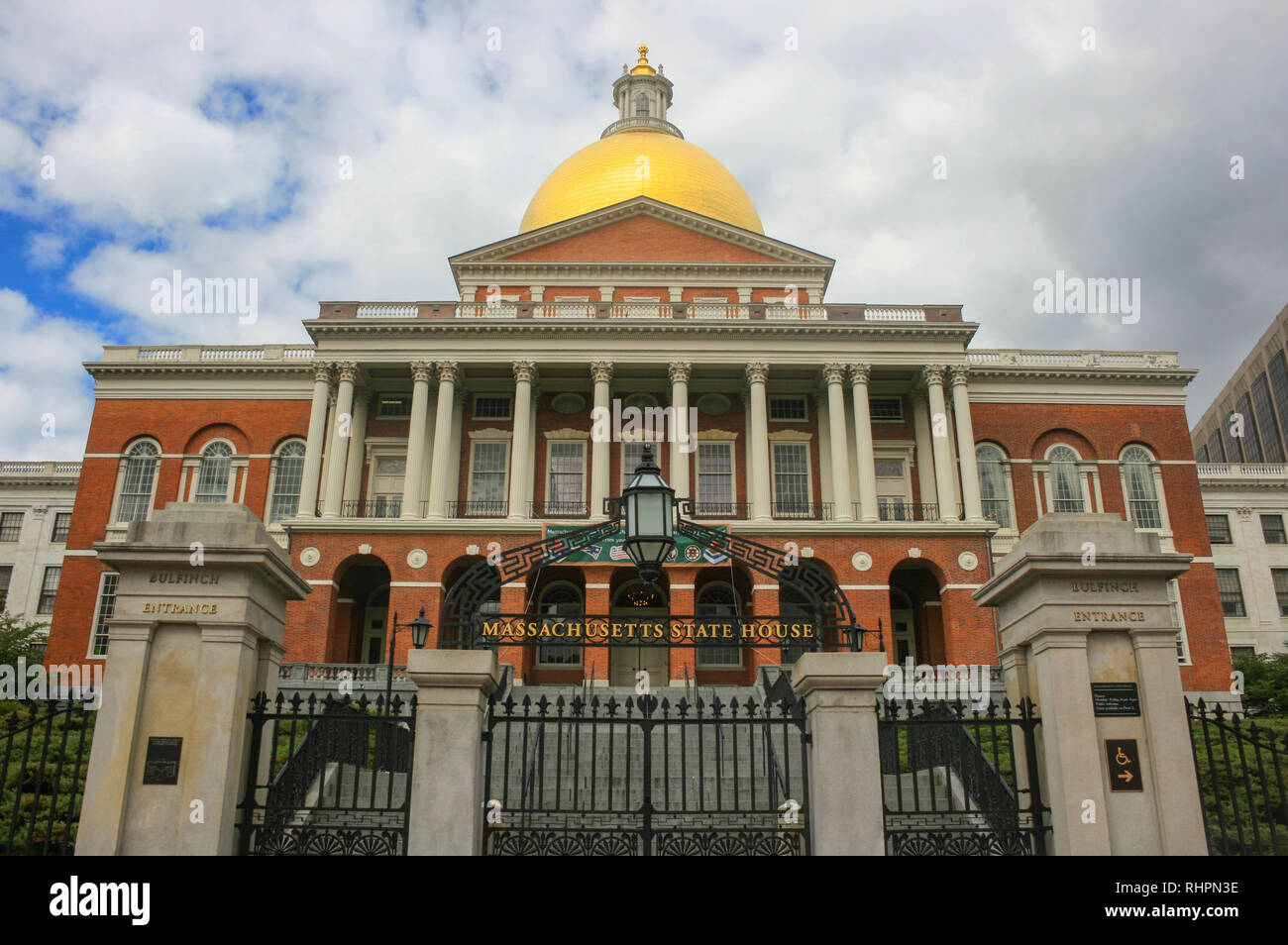 Massachusetts State House, Beacon Street, Boston, Massachusetts, USA ...