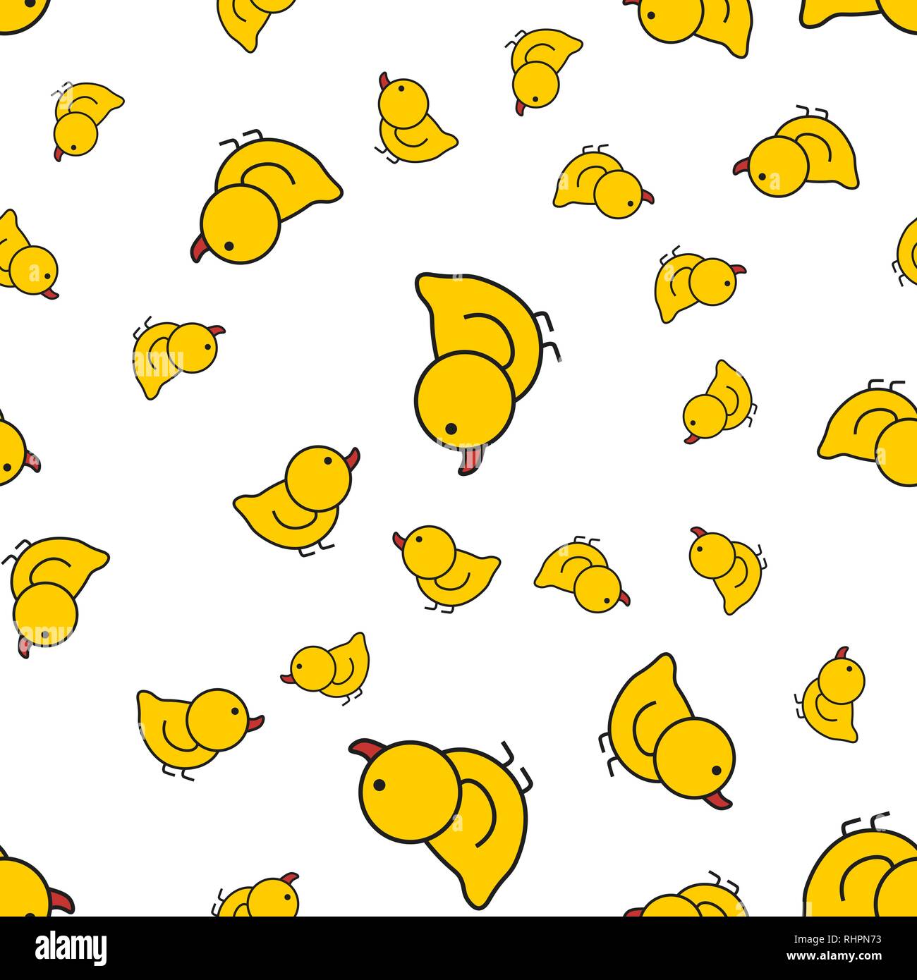 Ducklings white background Stock Vector Images - Alamy