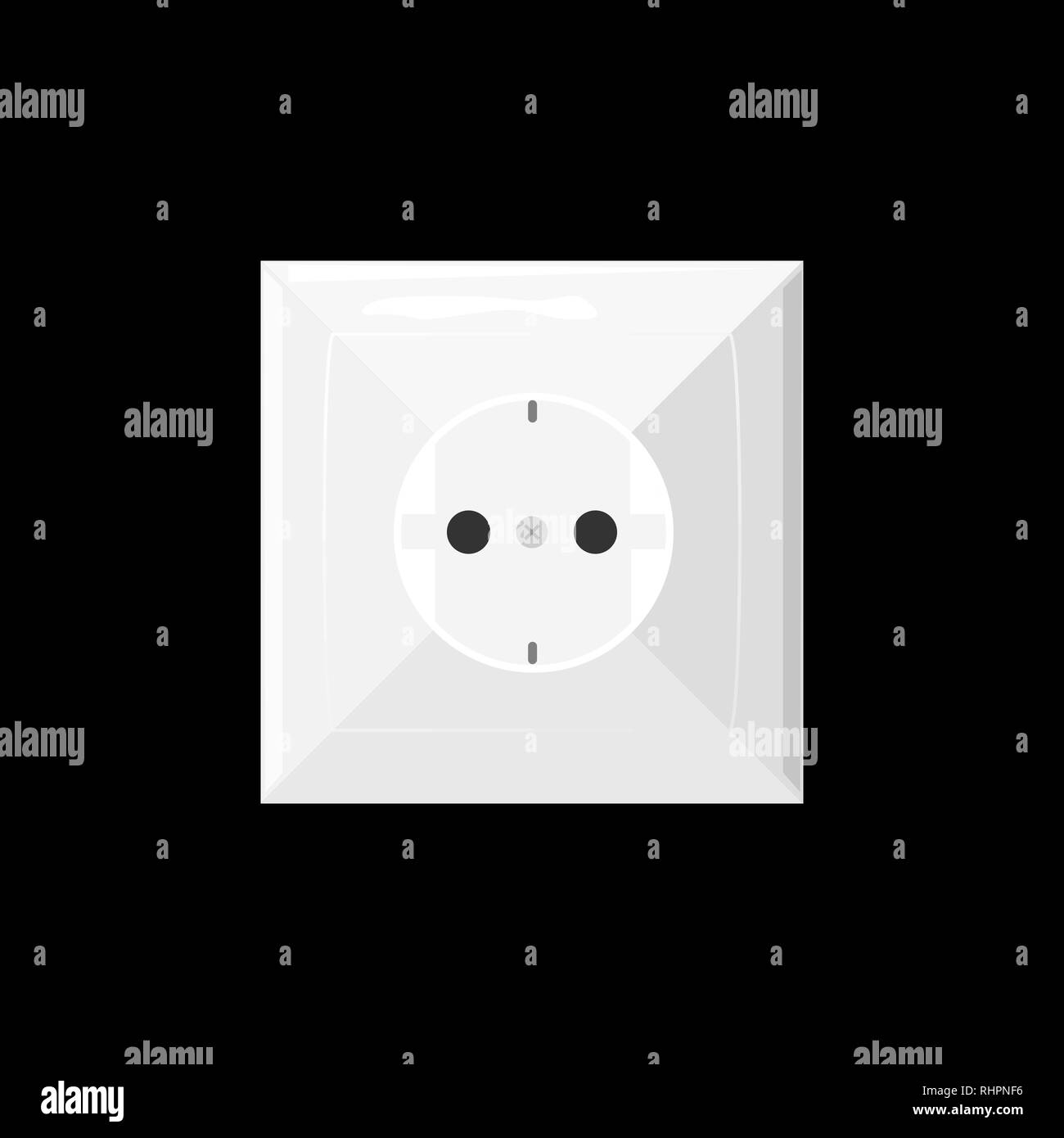 Power socket symbol Stock Vector Images - Alamy