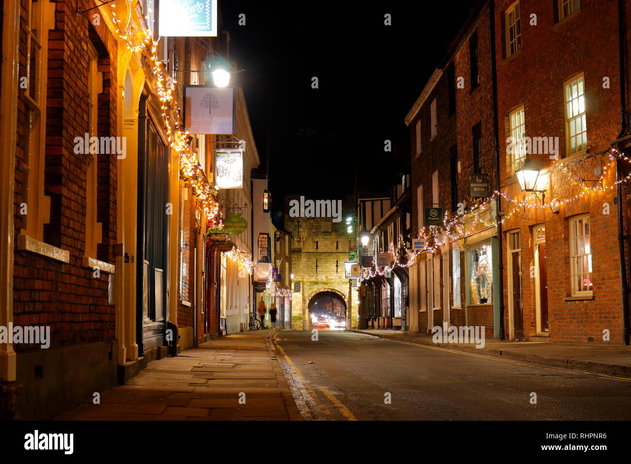 Low Petergate in the City Of York Stock Photo - Alamy