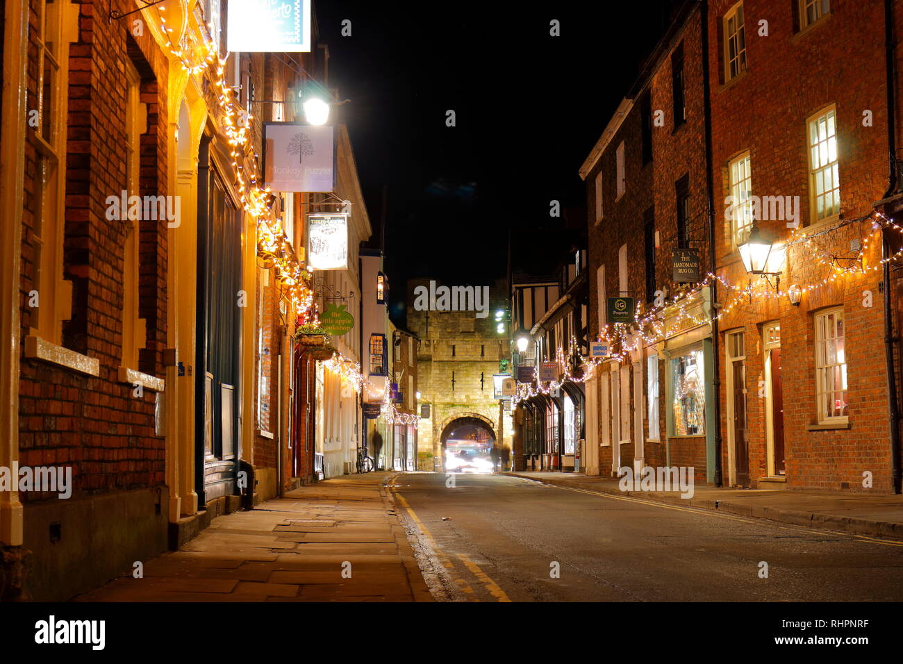 Low Petergate in the City Of York Stock Photo - Alamy