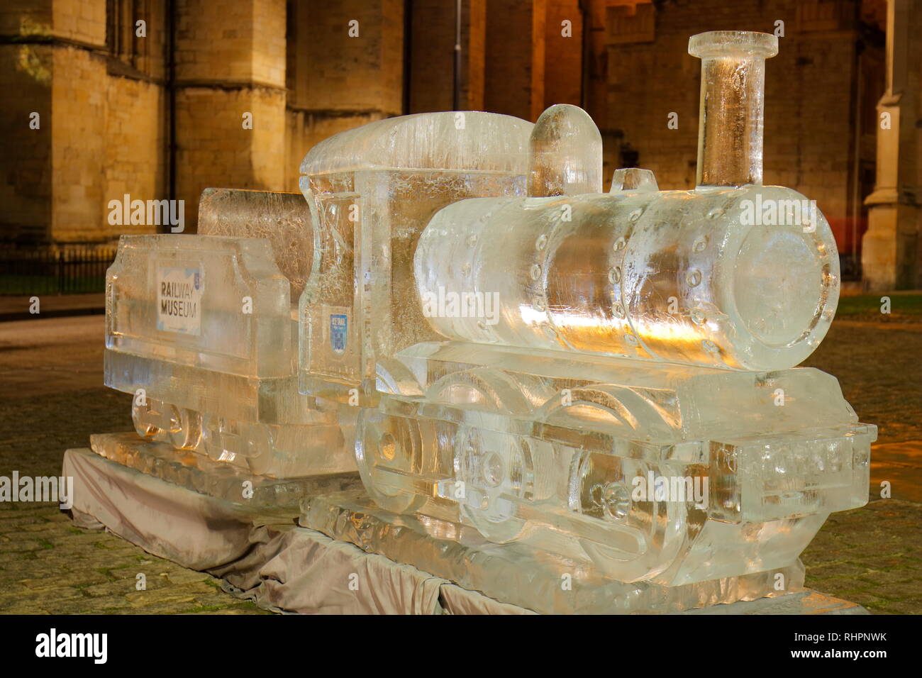Night steam train hi-res stock photography and images - Alamy
