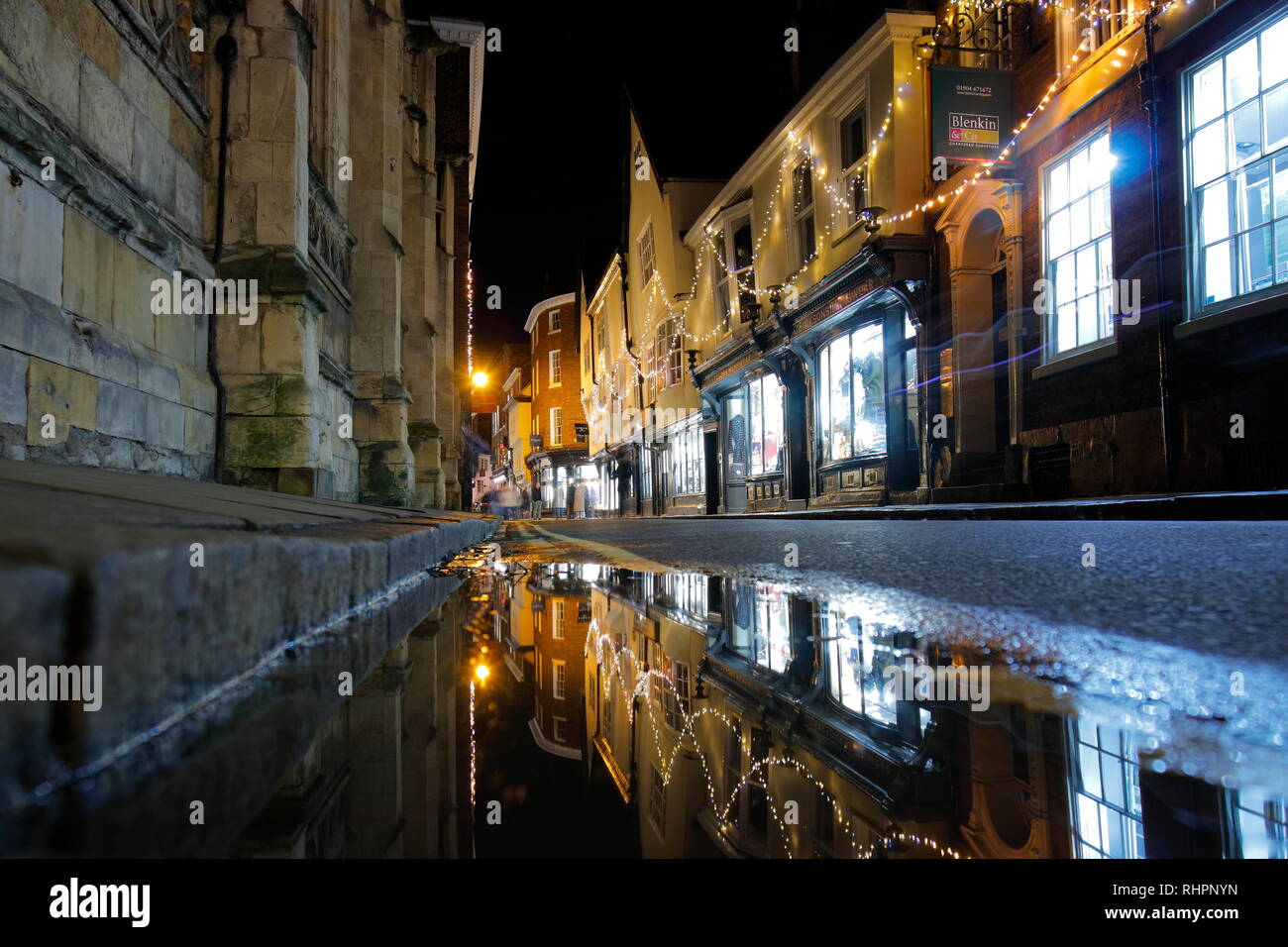 Low Petergate in the City Of York Stock Photo - Alamy