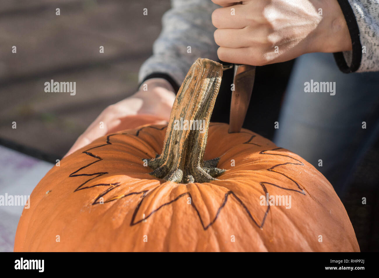 Woman ghost horror pumpkin hi-res stock photography and images - Alamy