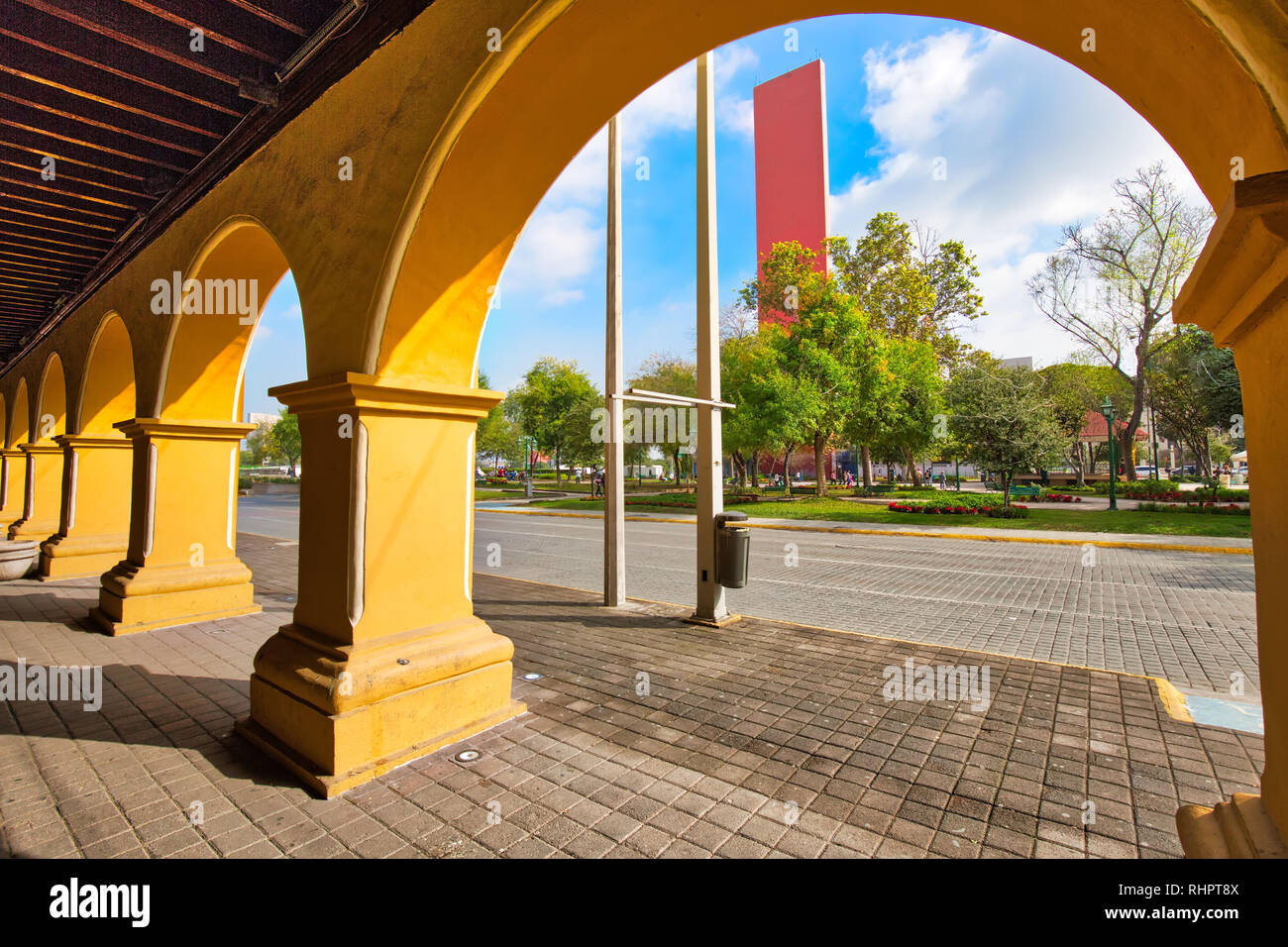Monterrey, Landmark Macroplaza square in the city historic center Stock ...