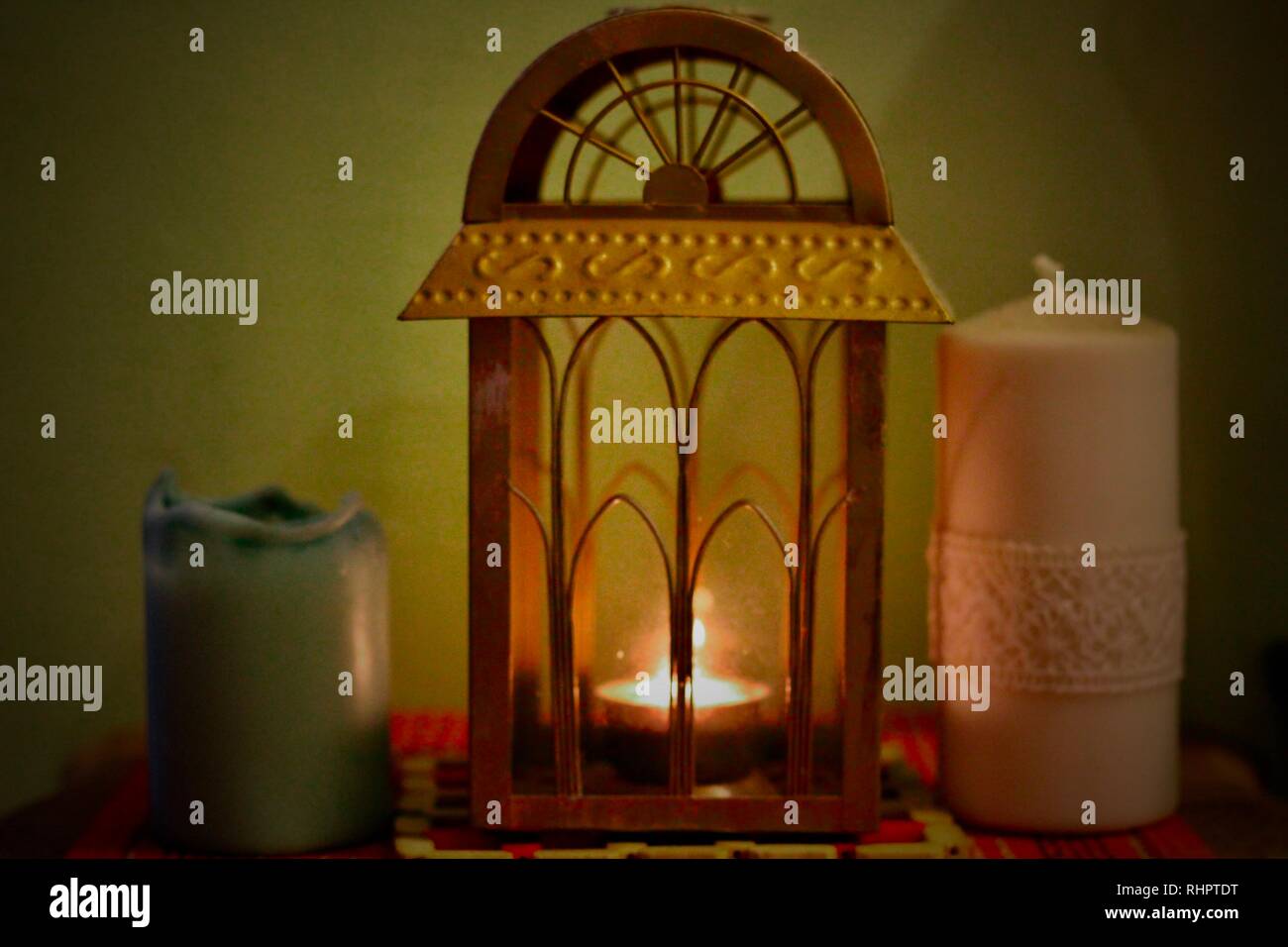 Old candle lit dinner hi-res stock photography and images - Alamy