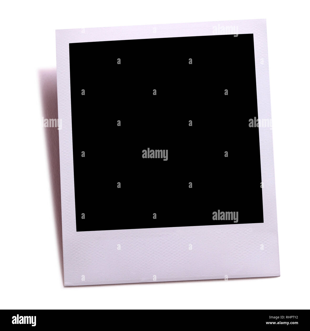 Blank instant camera photo print isolated on white Stock Photo - Alamy
