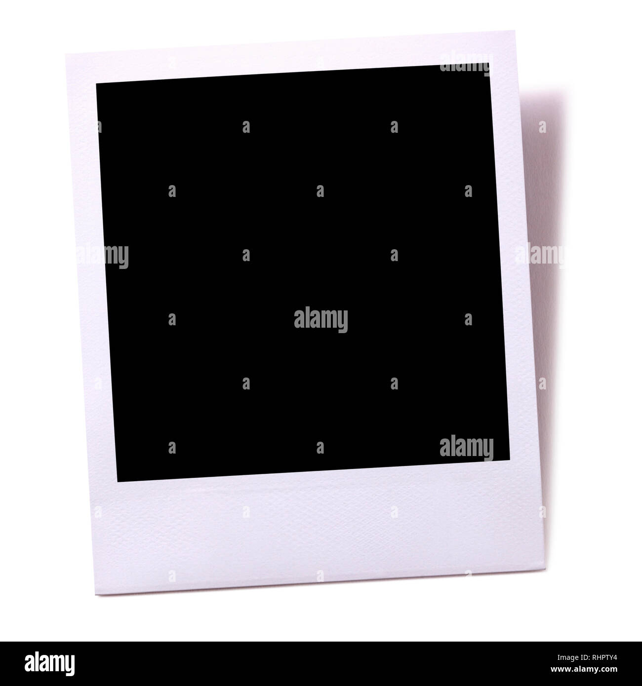 Blank instant camera photo print isolated on white Stock Photo - Alamy