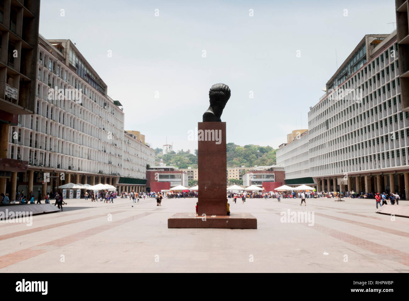Caracas, Dtto Capital / Venezuela 04/04/2012 .Statue with the bust of ...