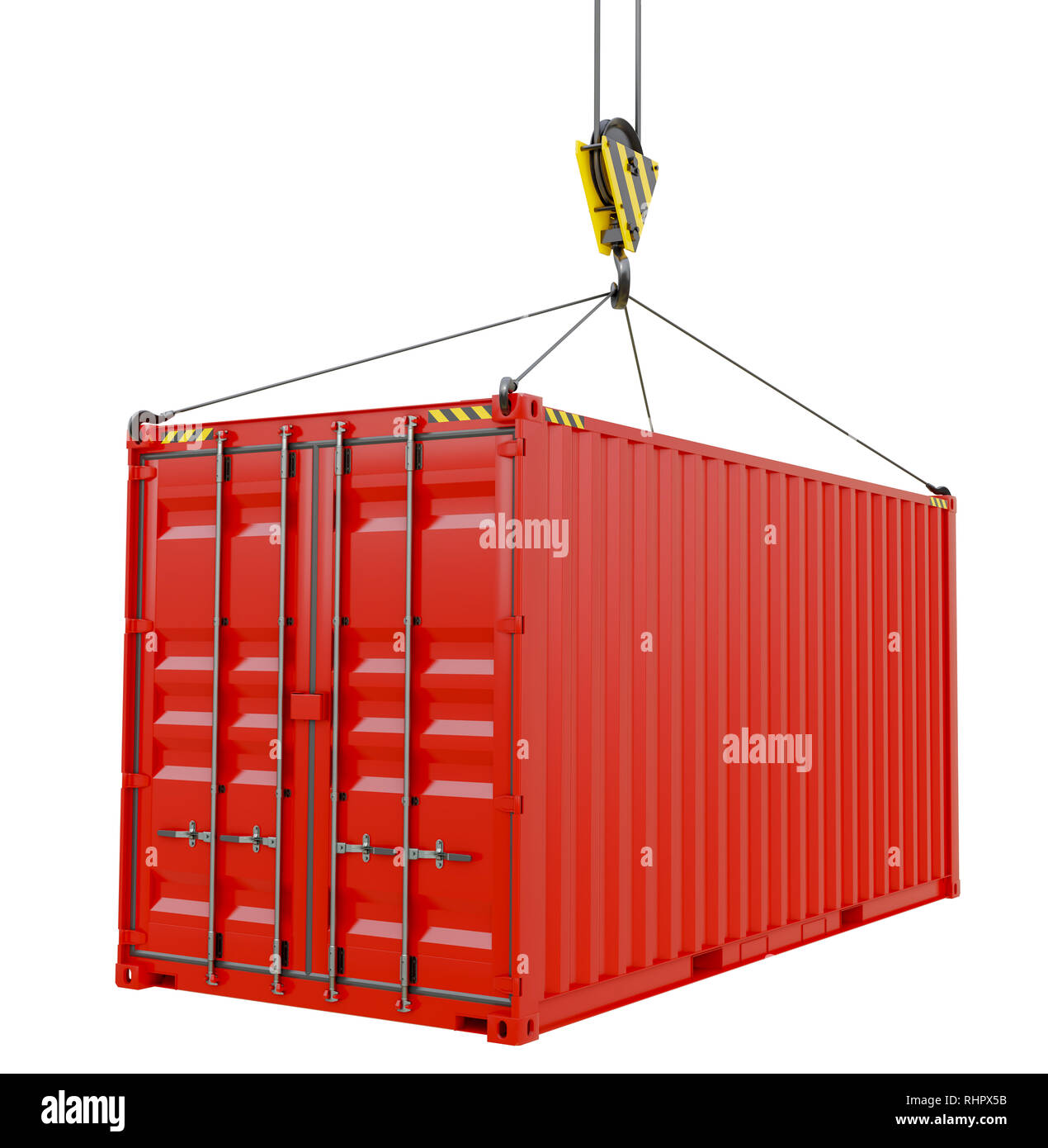 Hoisted by crane Cut Out Stock Images & Pictures - Alamy