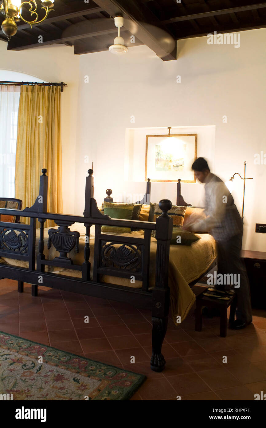 A guest room at the historical Koder House, a mansion structured and ...