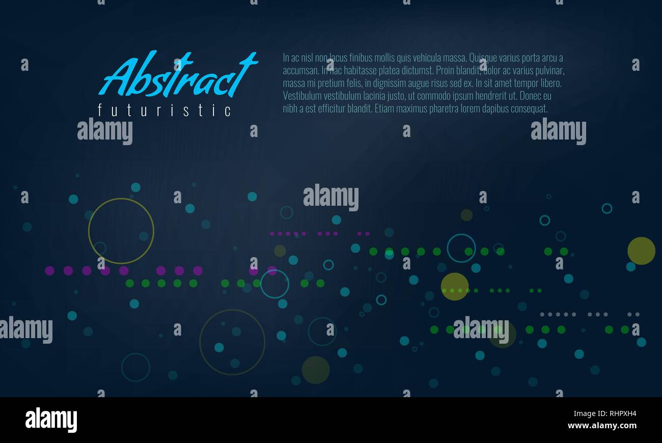 Abstract background with line and fill circles. Modern and trendy ...