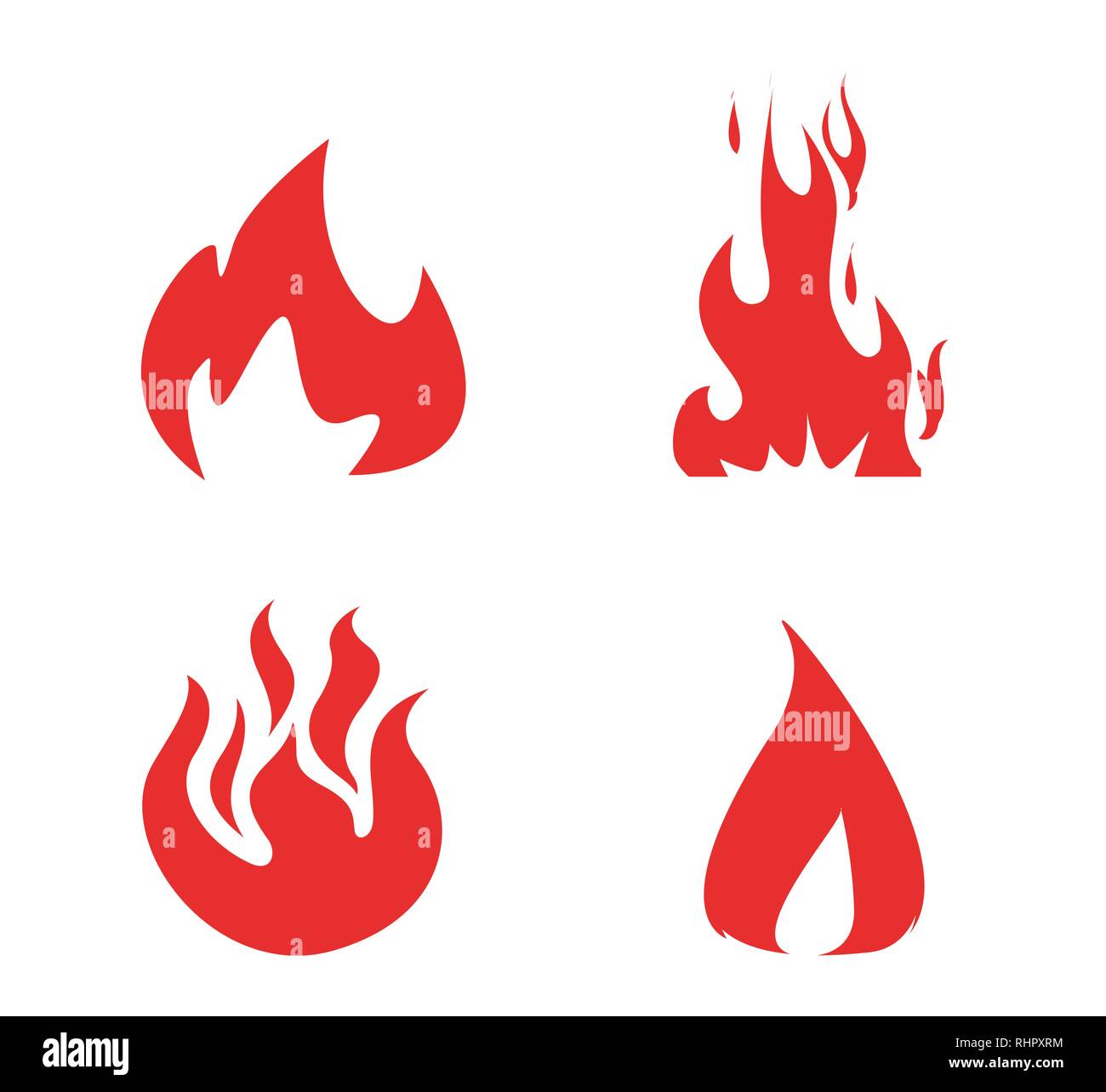 Fire Icons set vector Stock Vector Image & Art - Alamy