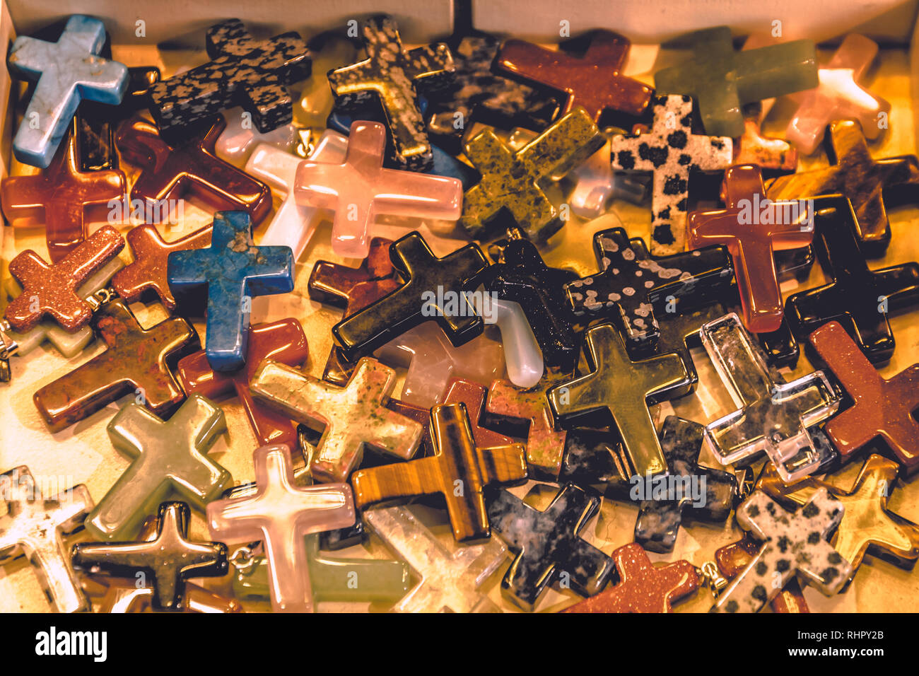 Cross necklace hi-res stock photography and images - Alamy