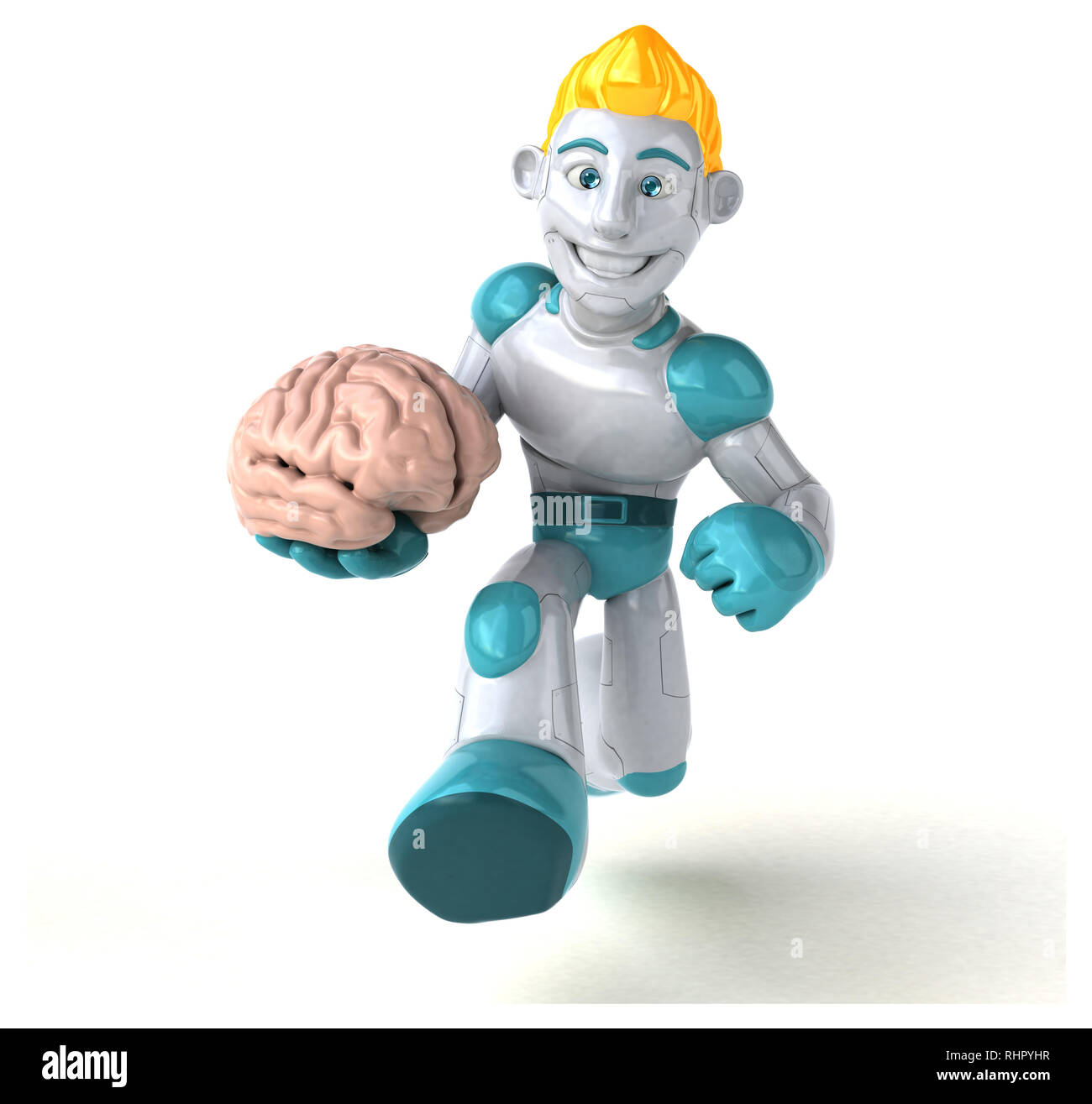 Robot - 3D Illustration Stock Photo - Alamy