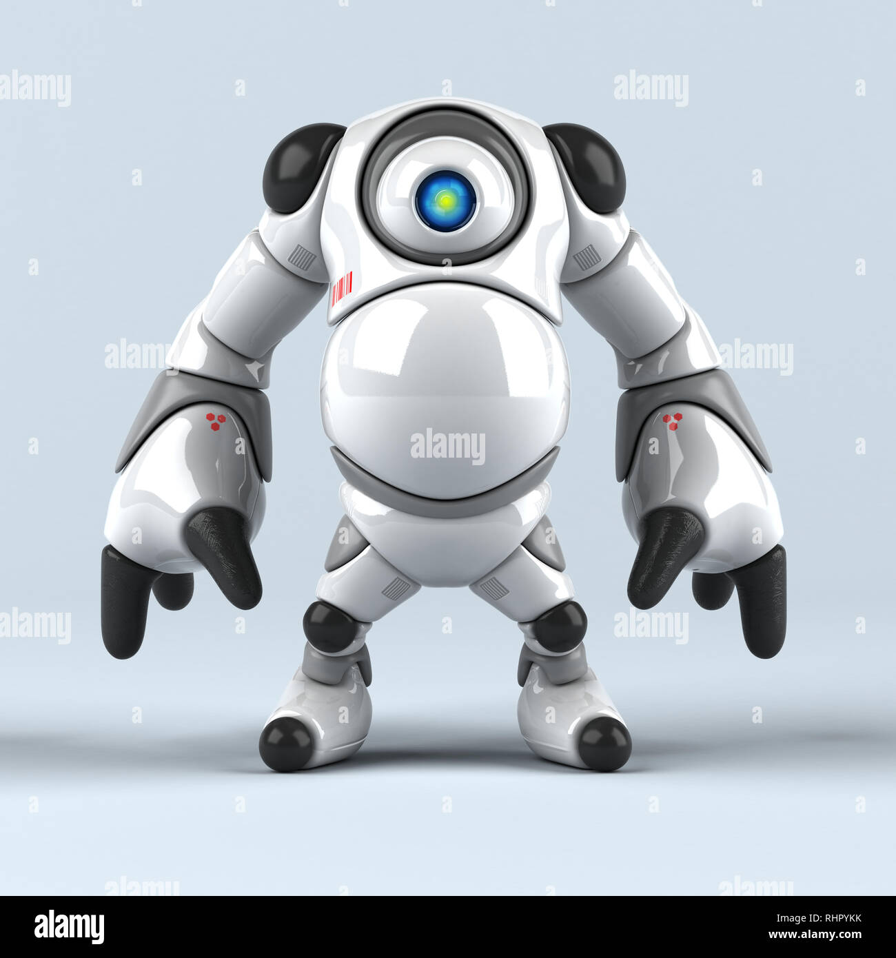 Big robot - 3D Illustration Stock Photo - Alamy