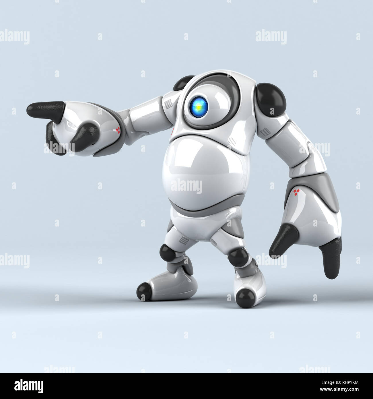 Big robot - 3D Illustration Stock Photo - Alamy