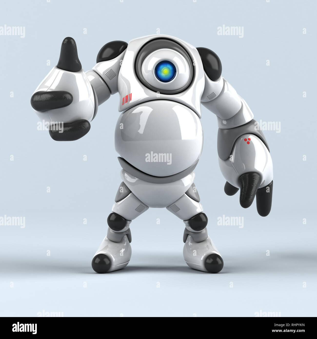 Big robot - 3D Illustration Stock Photo - Alamy