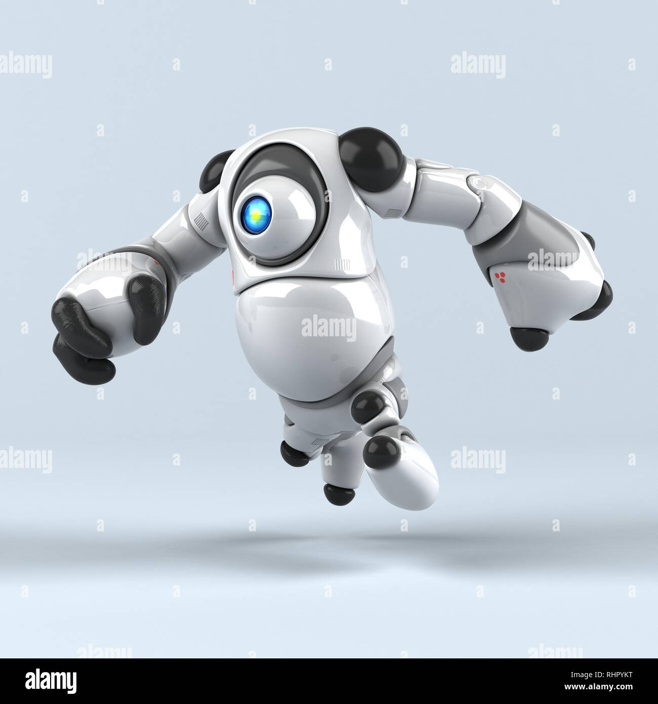 Big robot - 3D Illustration Stock Photo - Alamy