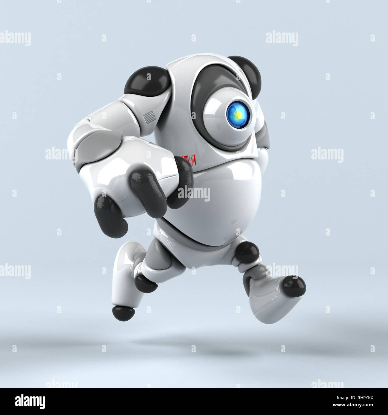 Big robot - 3D Illustration Stock Photo - Alamy