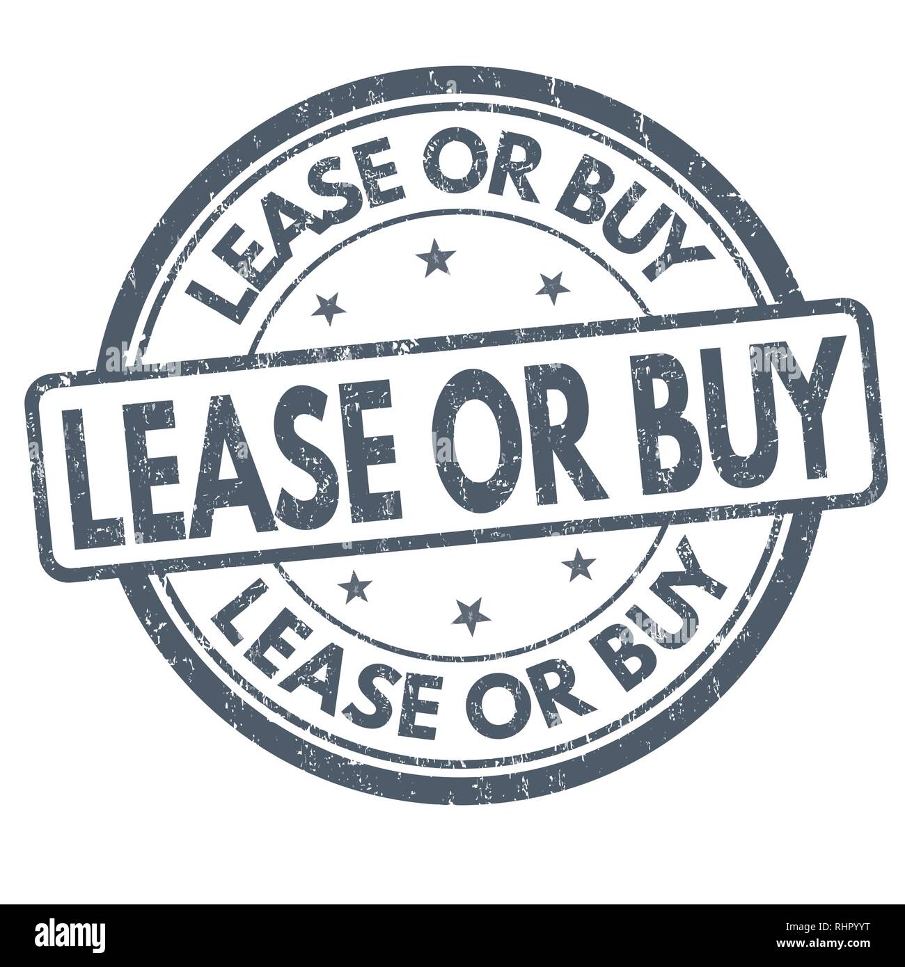 Lease or buy sign or stamp on white background, vector illustration ...