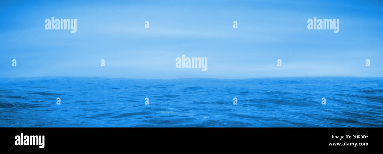 serene ocean scene banner Stock Photo - Alamy