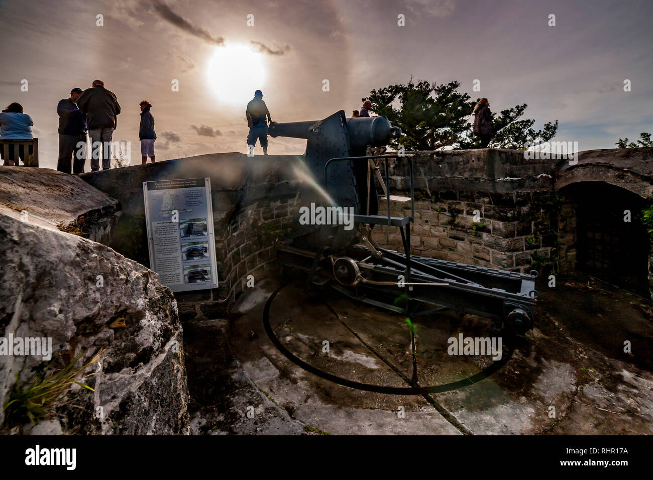 Fort Scaur gun enplacement Hamilton, Burmuda Stock Photo - Alamy