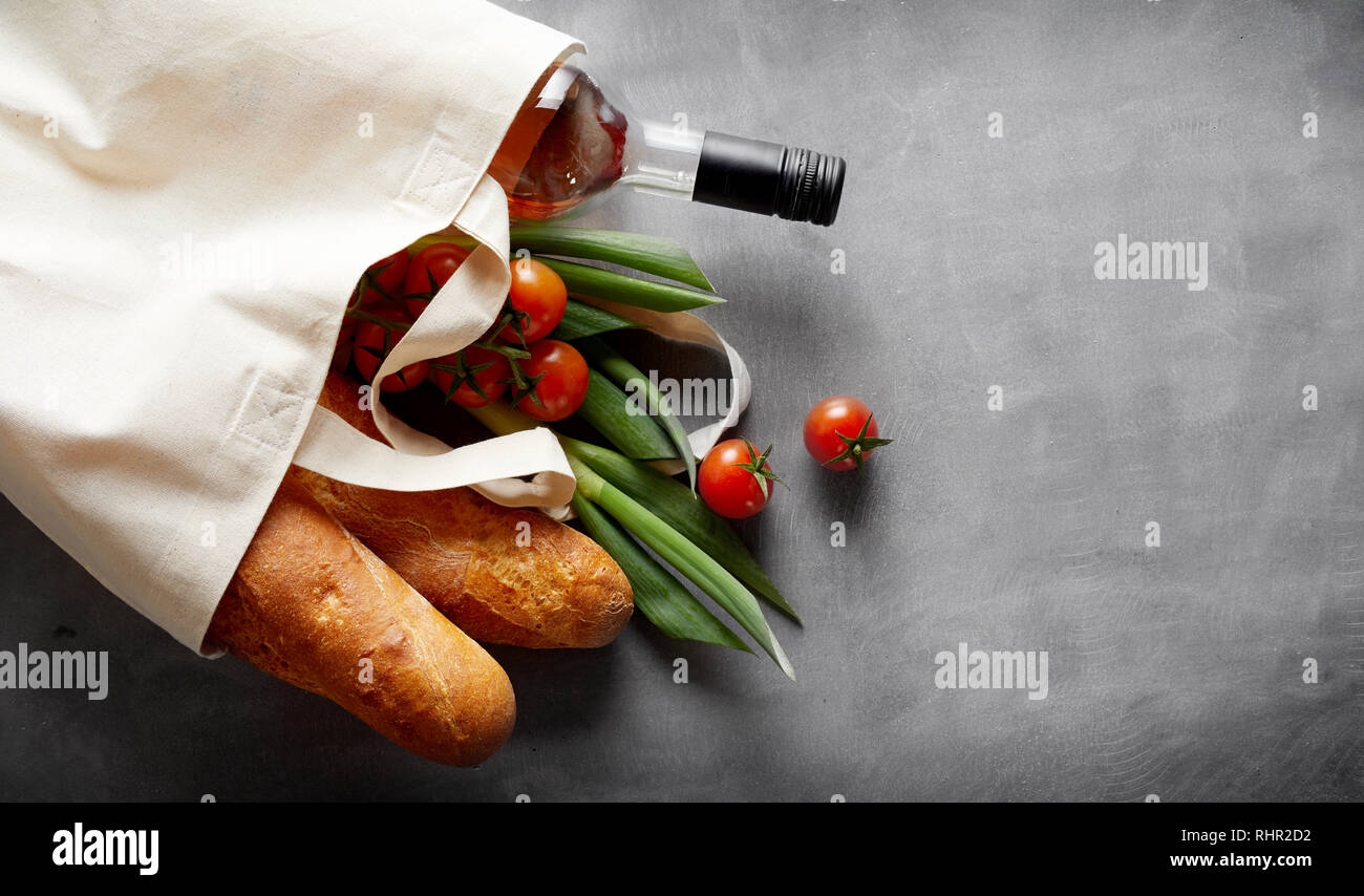 Groceries spilling out of bag hi-res stock photography and images - Alamy