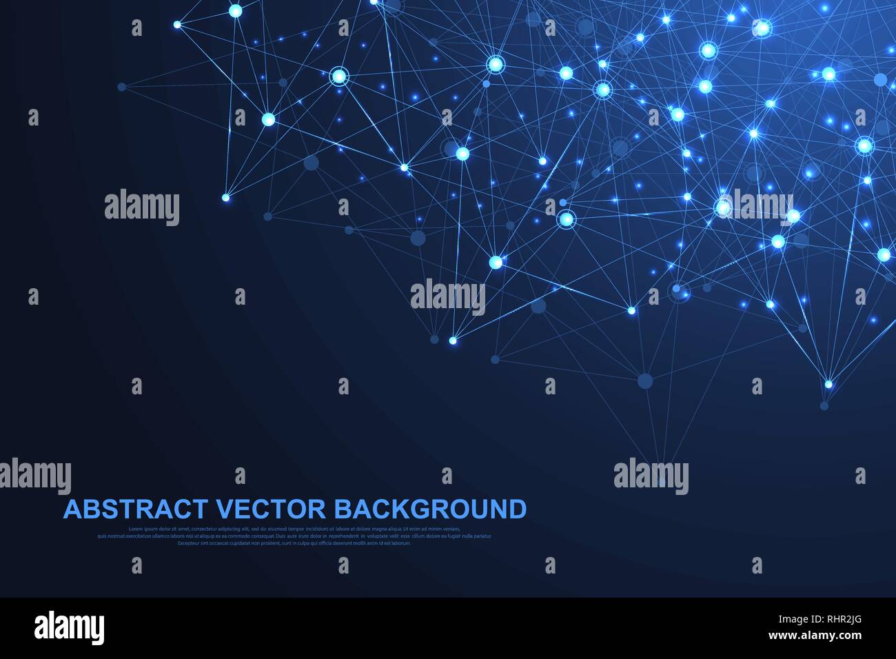 Networking connection concept abstract technology. Global network ...