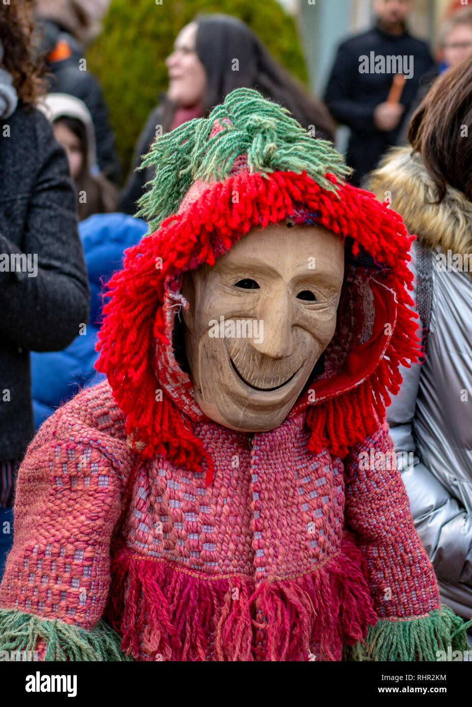 BraganÃ§a, Portugal; February 2018: Mascarada de Braganca, where the ...