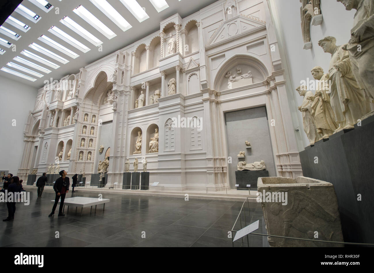 Florence, Italy - Inside interior of Museo dell'Opera di Santa Maria ...