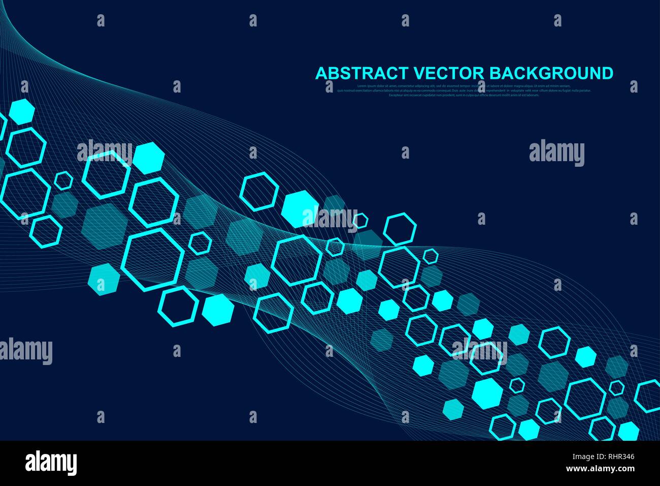 Abstract medical background DNA research, molecule, genetics, genome ...