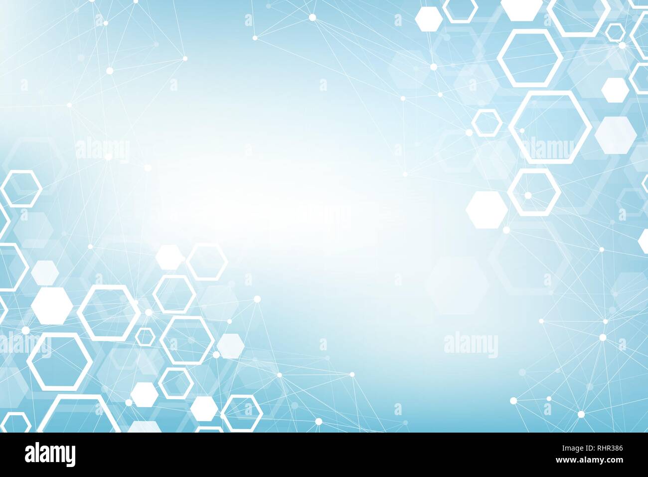 Abstract medical background DNA research, molecule, genetics, genome ...