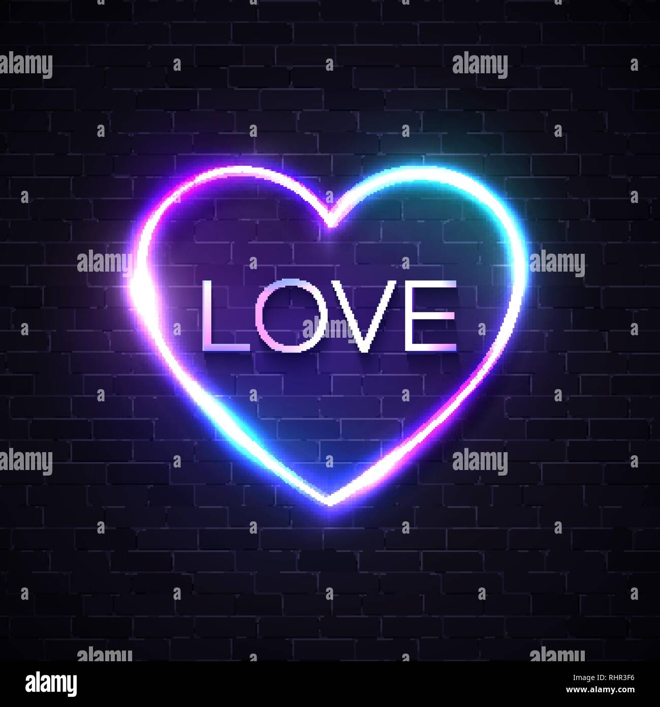 Neon Love Backgrounds