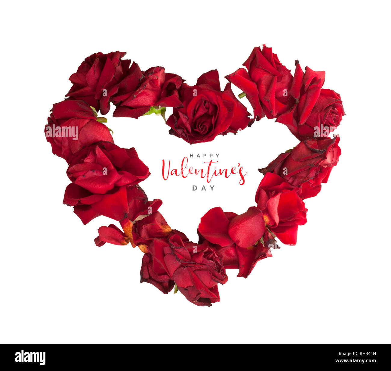 Happy anniversary card with red rose Cut Out Stock Images & Pictures ...