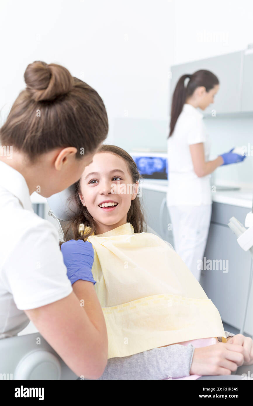Doctor dentist girl patient in hi-res stock photography and images - Alamy