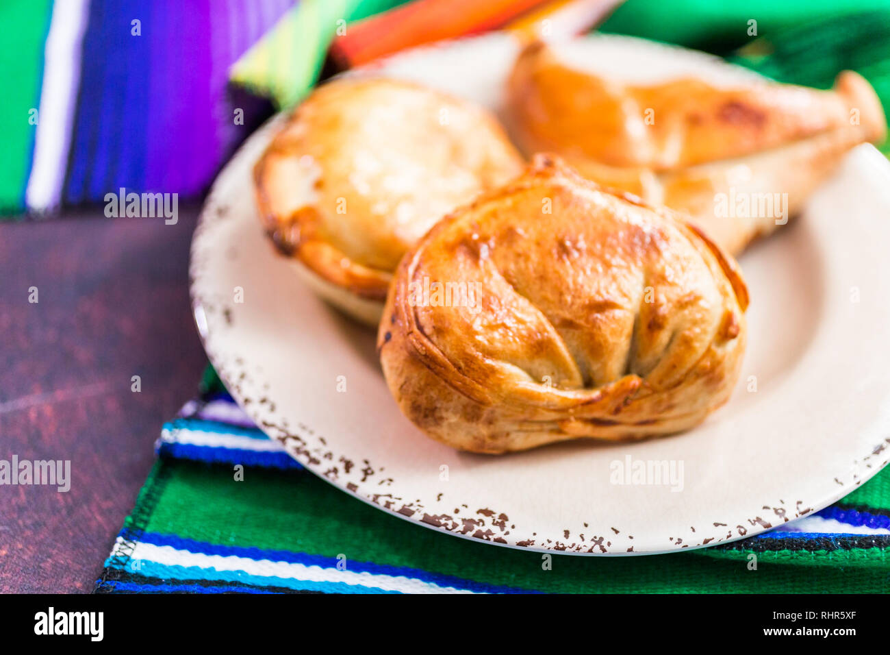 Homemade large empanadas with different staffings Stock Photo - Alamy