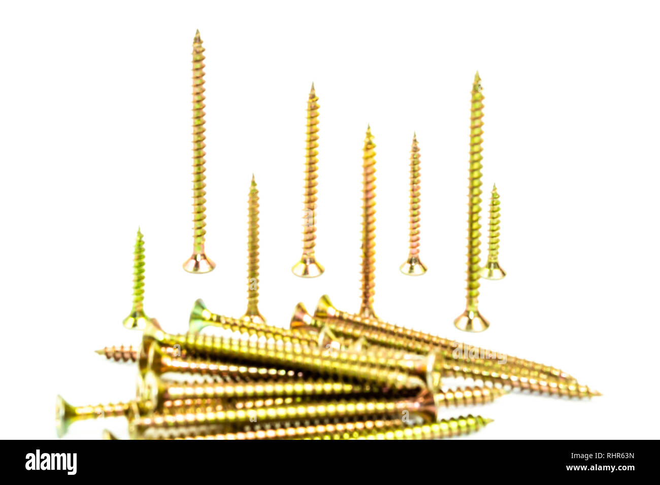 Wood screws for carpenters Stock Photo - Alamy