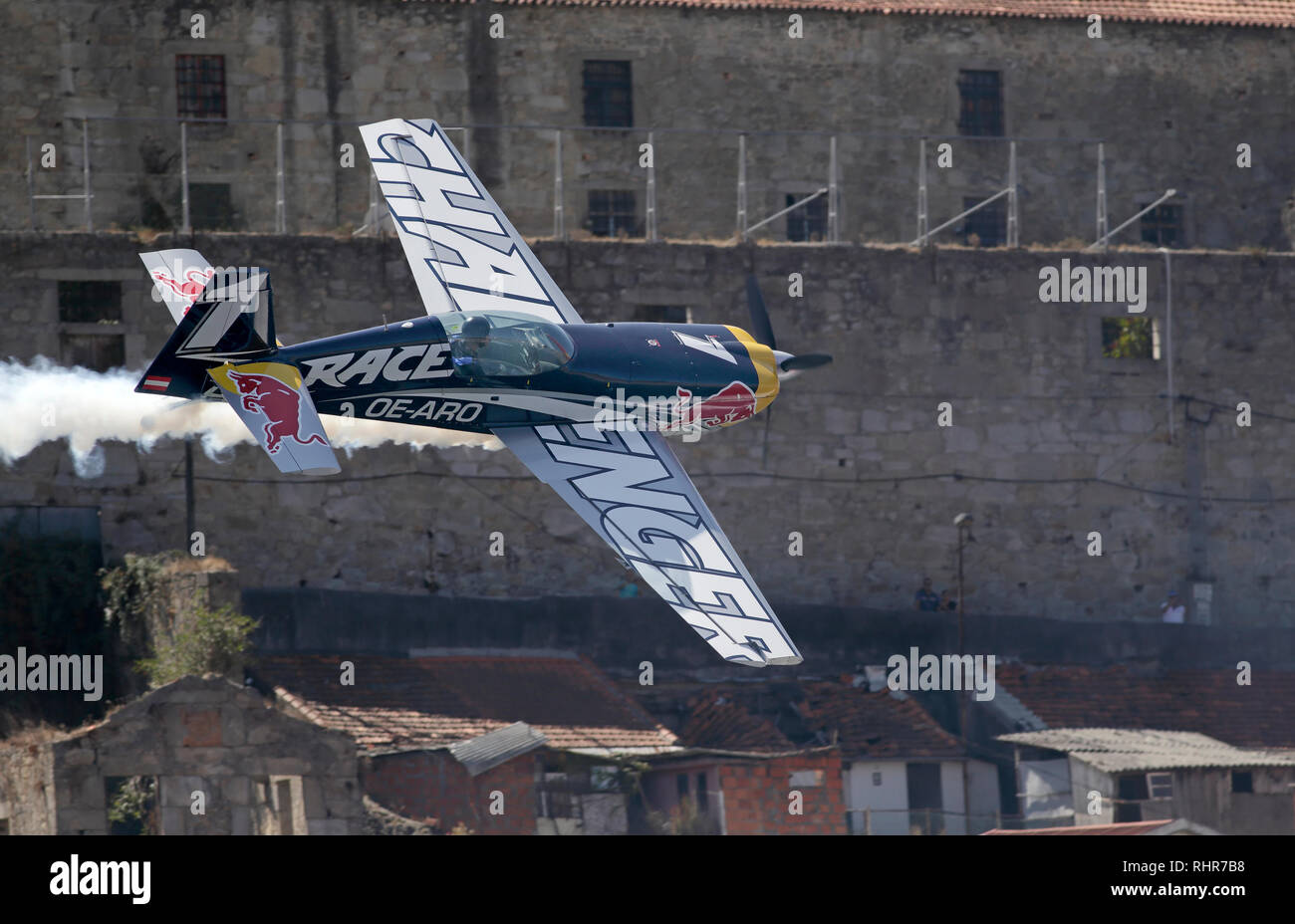 Porto, Portugal - September 1, 2017: Red Bull air race. Training day ...