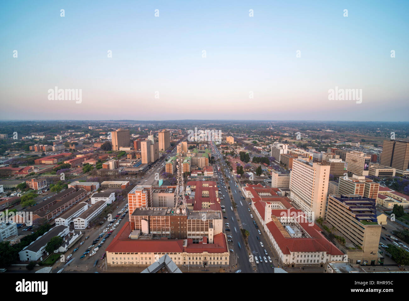 A view of Harare CBD, Zimbabwe Stock Photo - Alamy