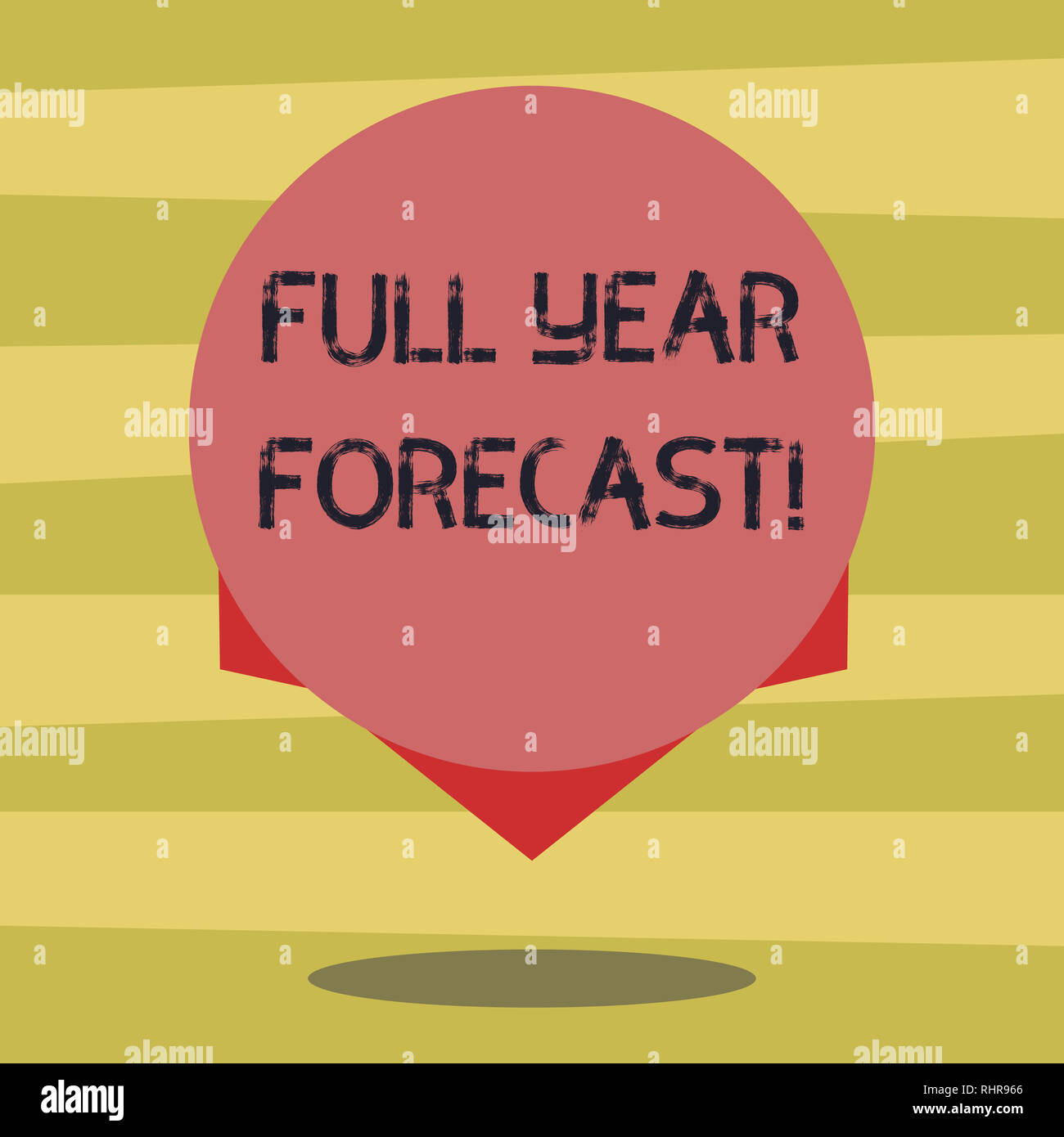 Text sign showing Full Year Forecast. Conceptual photo estimate of ...